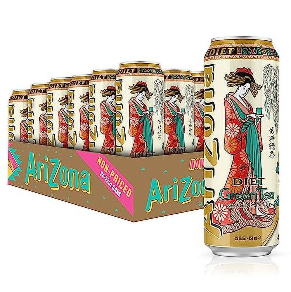 AriZona Diet Green Tea with Ginseng and Honey - Big Can, 22 Fl Oz (Pack ...