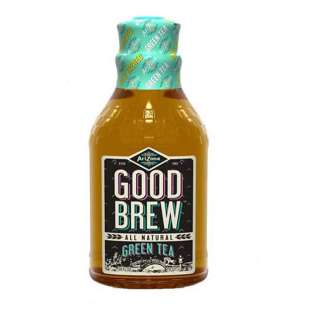 AriZona Good Brew All Natural Green Tea 59 oz Plastic Bottles - Pack of ...