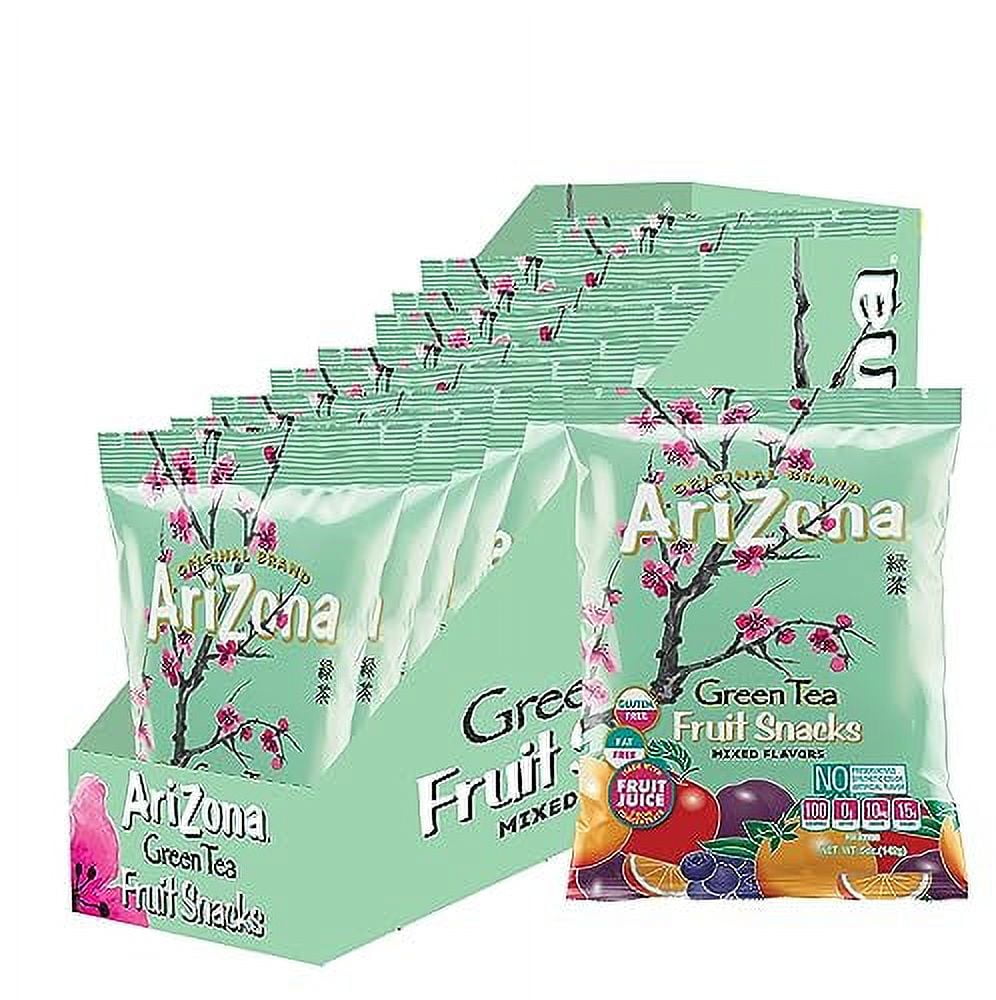 AriZona Green Tea Fruit Snacks, Gluten Free Mixed Fruit Snacks, 5 Ounce ...
