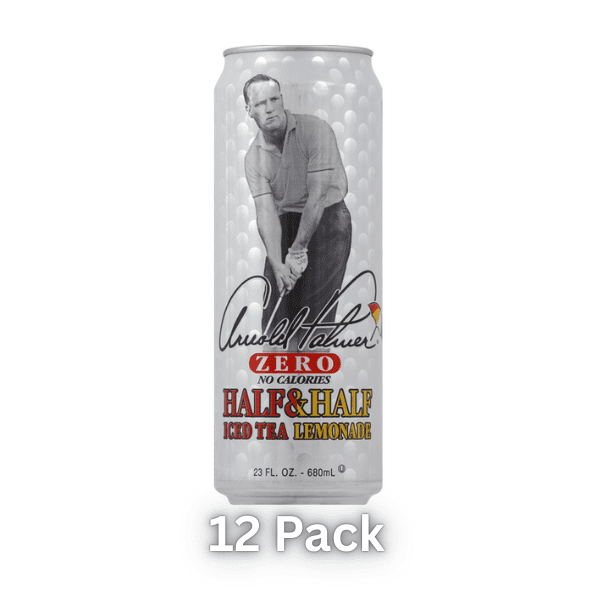 AriZona Half & Half Iced Tea Lemonade, Zero Sugar, 23 fl oz Cans, Pack ...