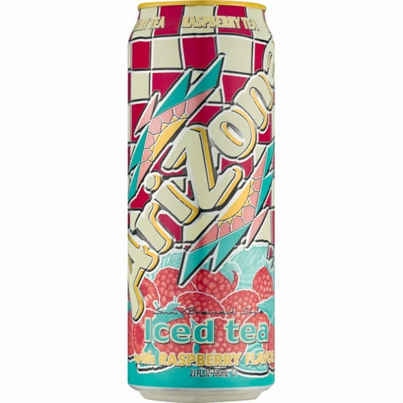AriZona Iced Tea, Raspberry Flavor, 23 fl oz Cans – 12-Pack - Walmart.com