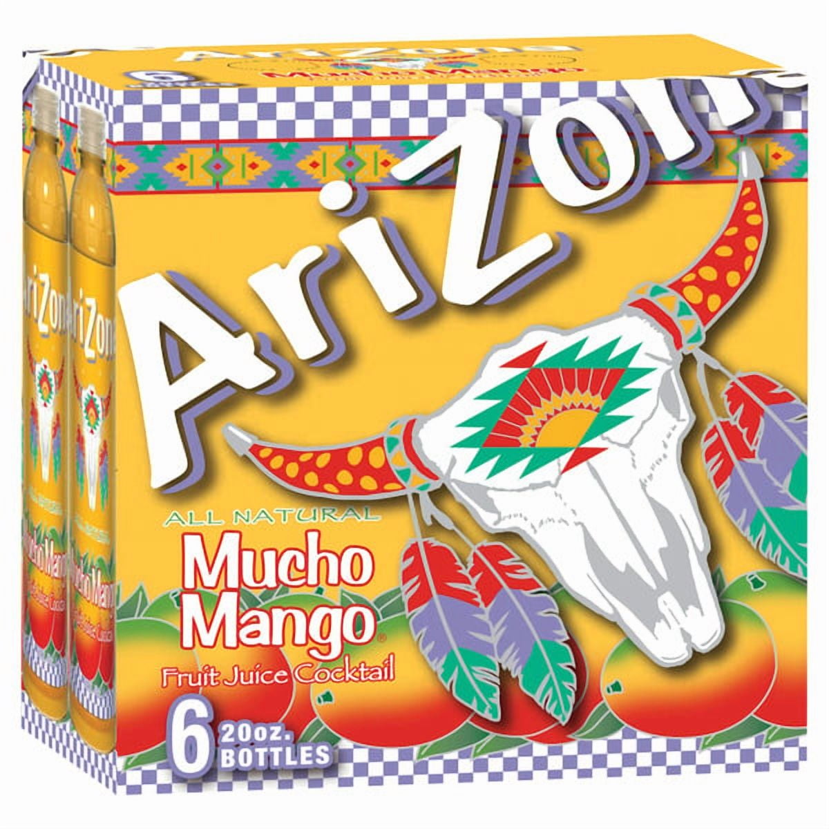 AriZona Mucho Mango Fruit Juice Cocktail - 6 Pack (20 fl oz Cans ...