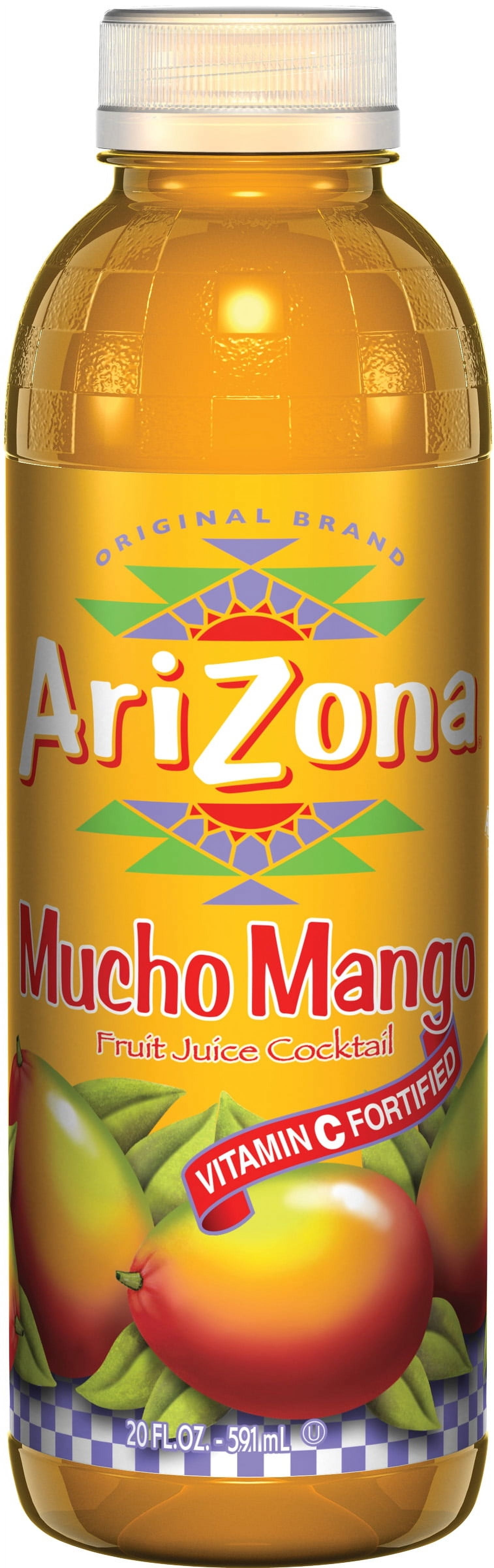 AriZona Mucho Mango Juice Drink, 20 Fl Oz (Pack of 24) - Walmart.com
