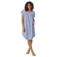 Aria 100% Cotton Short Sleeve Scoop Neck Nightgown with Pockets, Women ...