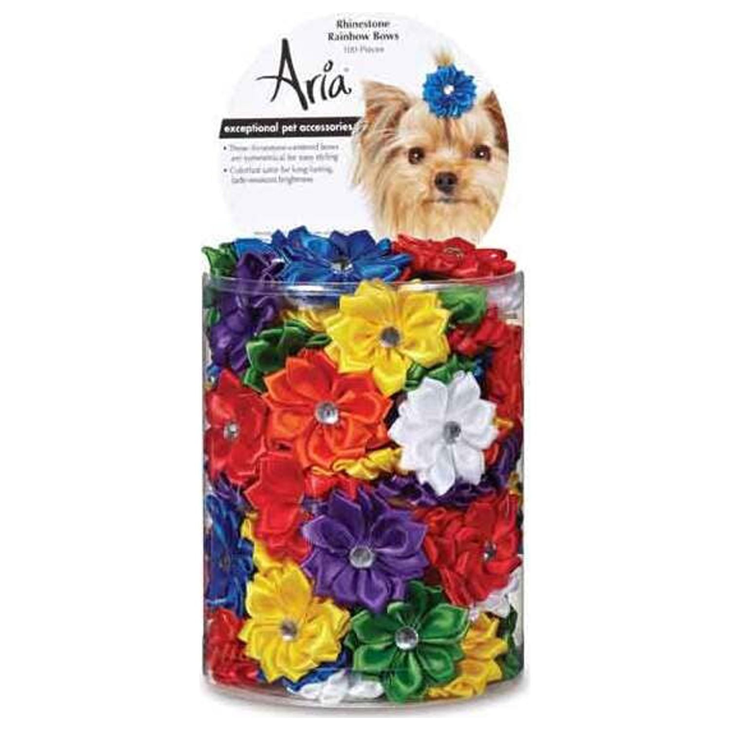 Aria AR Rhinestone Rainbow Bows 100ct - Walmart.com