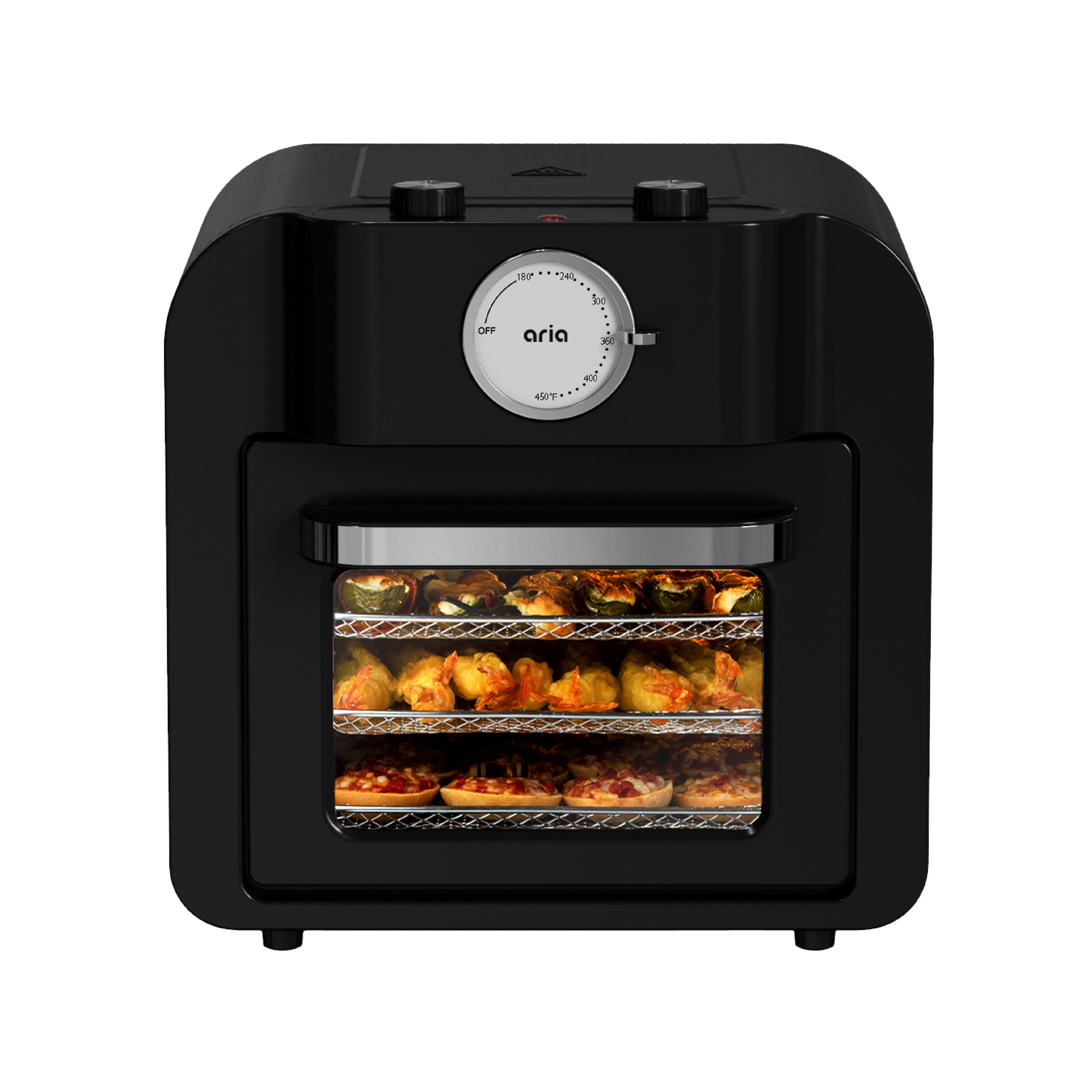 Aria Air Fryers Retro 17QT Air Fryer Oven, Onyx - Multifunctional ...