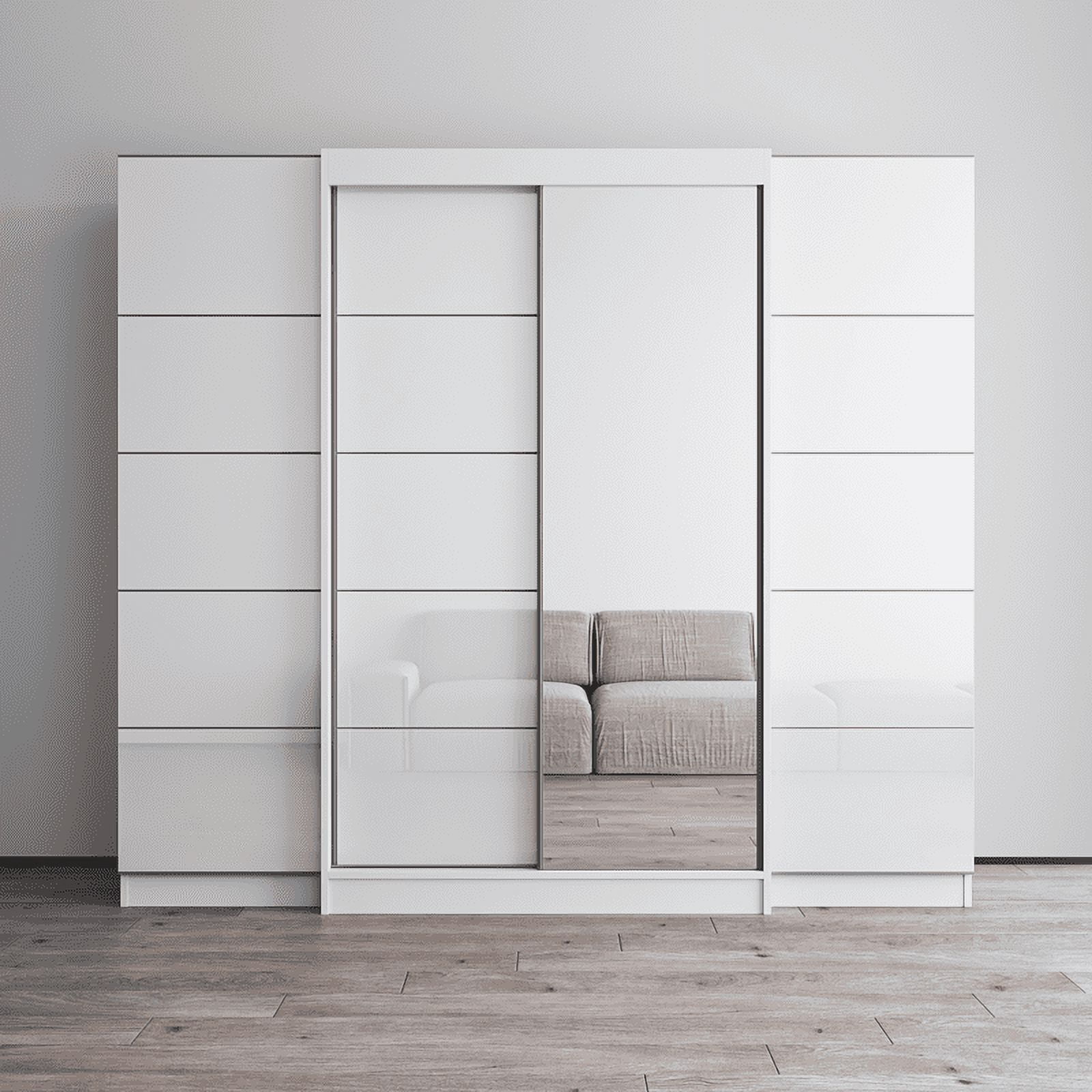 Aria 2D120-EXEX Wardrobe with 1 Mirror - Walmart.com