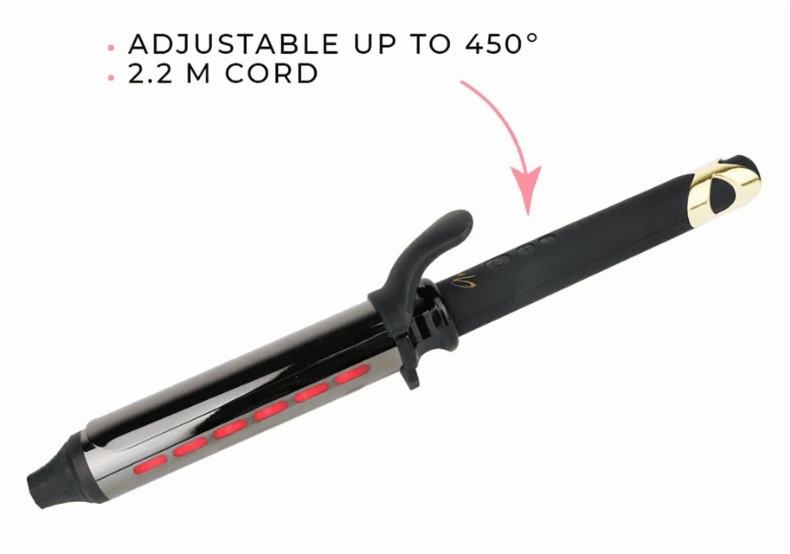 Aria Beauty 1.25" Infrared Curling Iron - Walmart.com