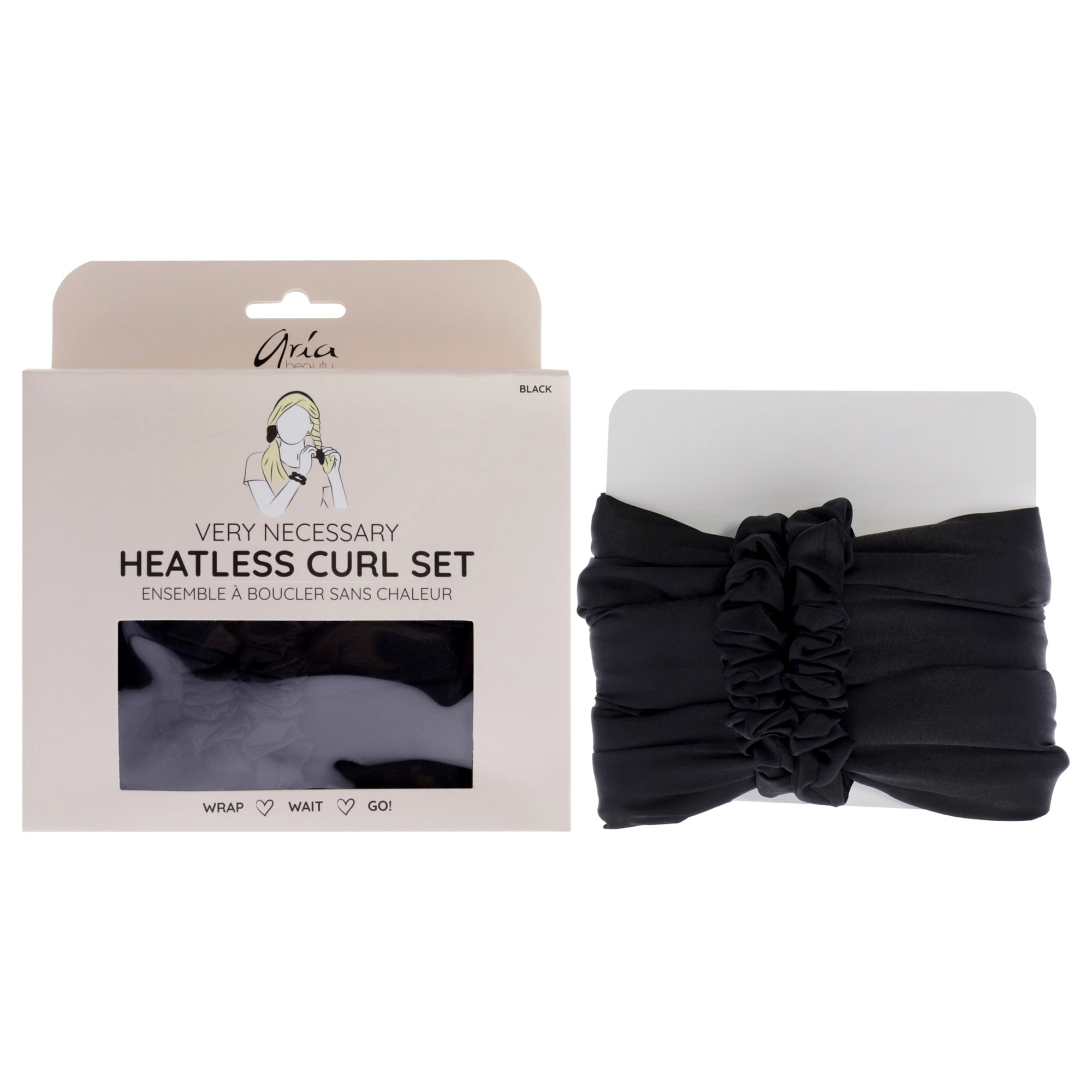 Aria Beauty Very Necessary Heatless Curl Set - Black , 1 Pc Roller ...