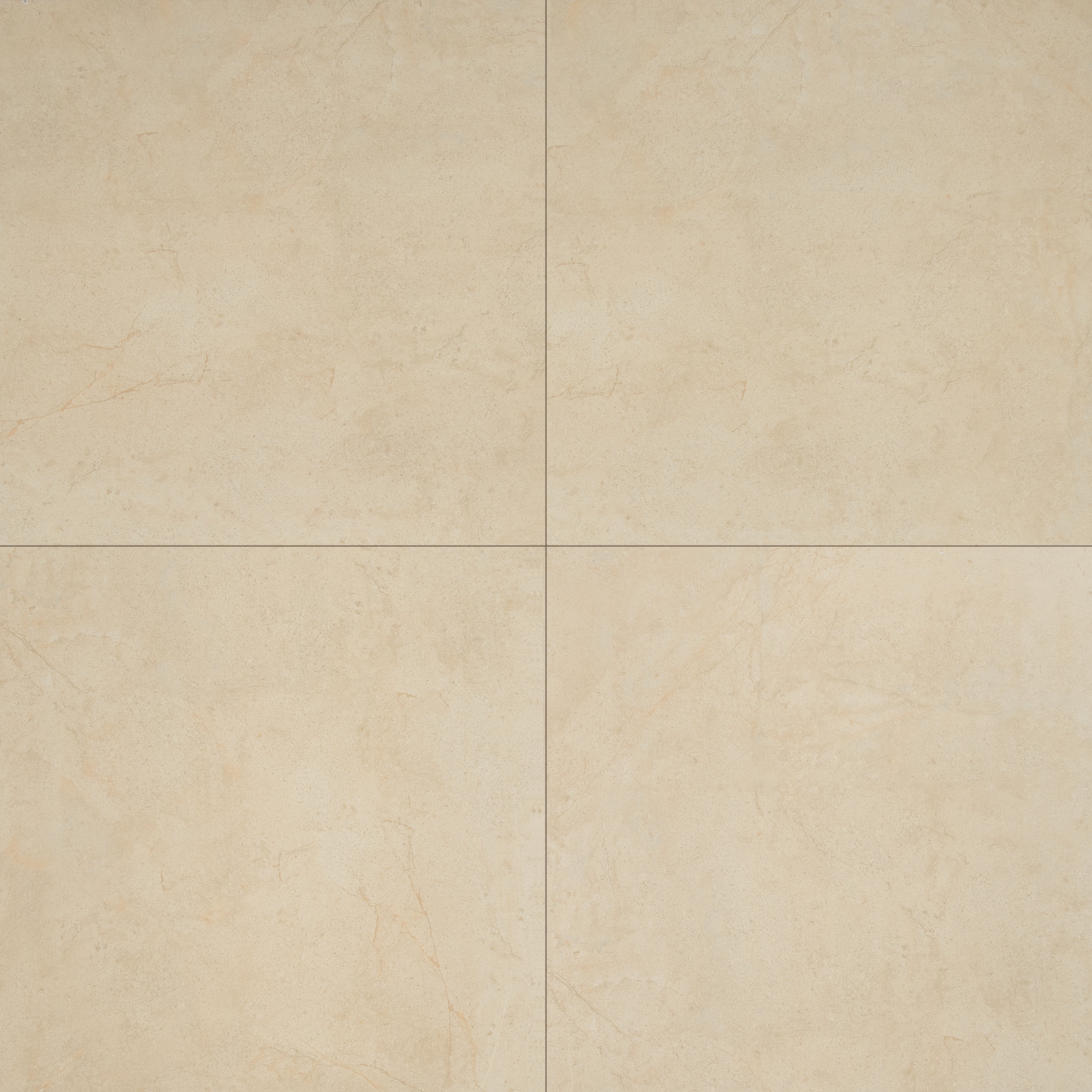 Aria Cremita 24 in. x 24 in. Polished Porcelain Floor and Wall Tile (16 ...