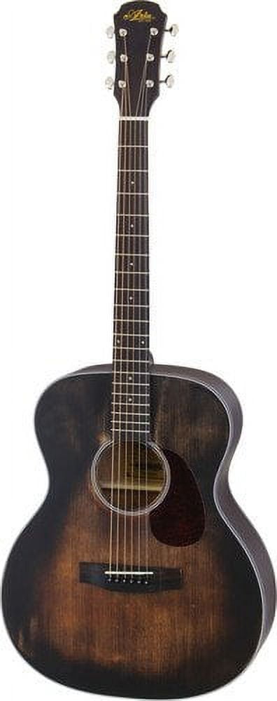 Aria Delta Player 6 String Acoustic Guitar, Muddy Brown Matte Finish ...