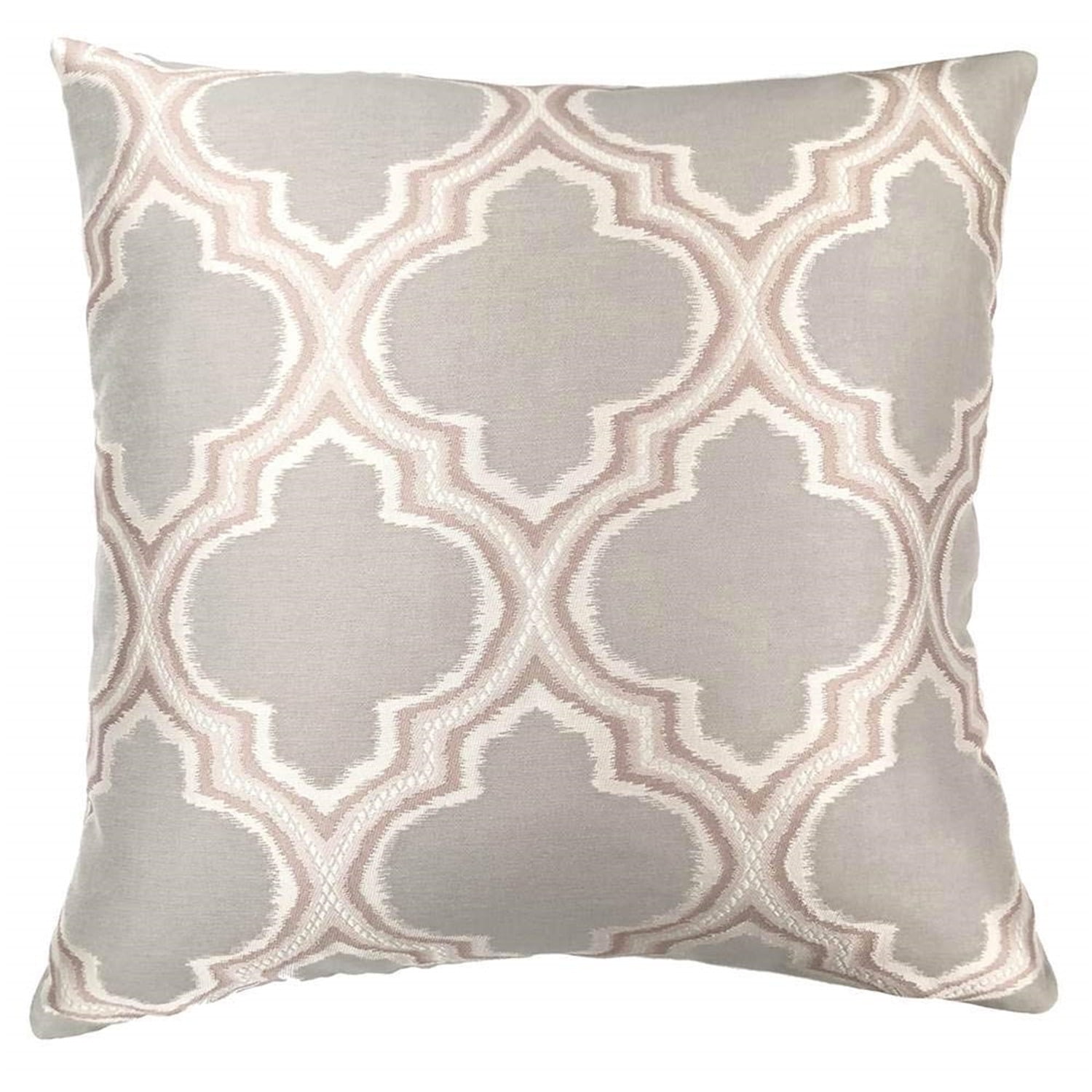 Aria Feather and Down Throw Pillow In Dove Jacquard Fabric - Walmart.com