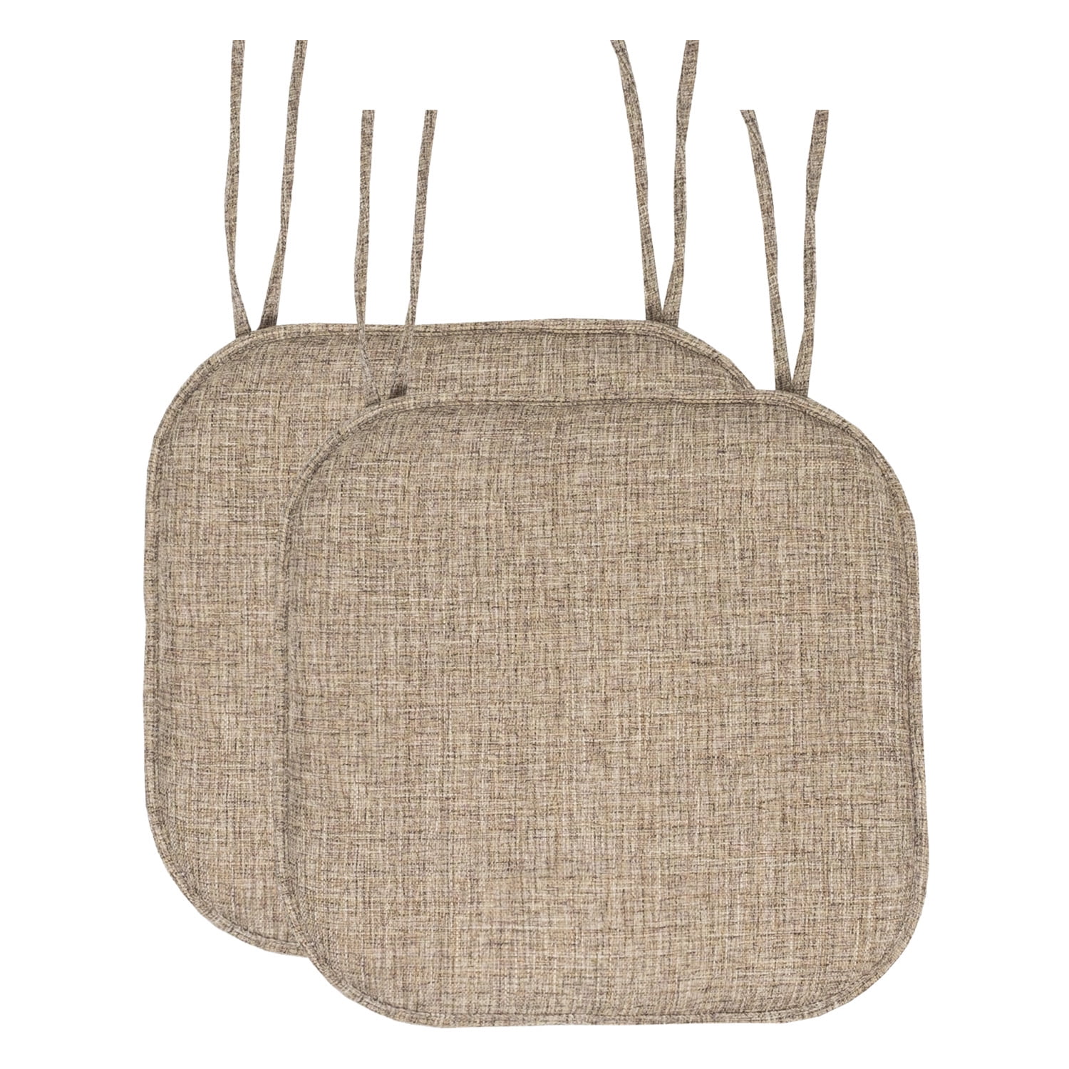 Aria Memory Foam Non-Slip Chair Cushion Pad with Ties 2 Pack - Multi ...