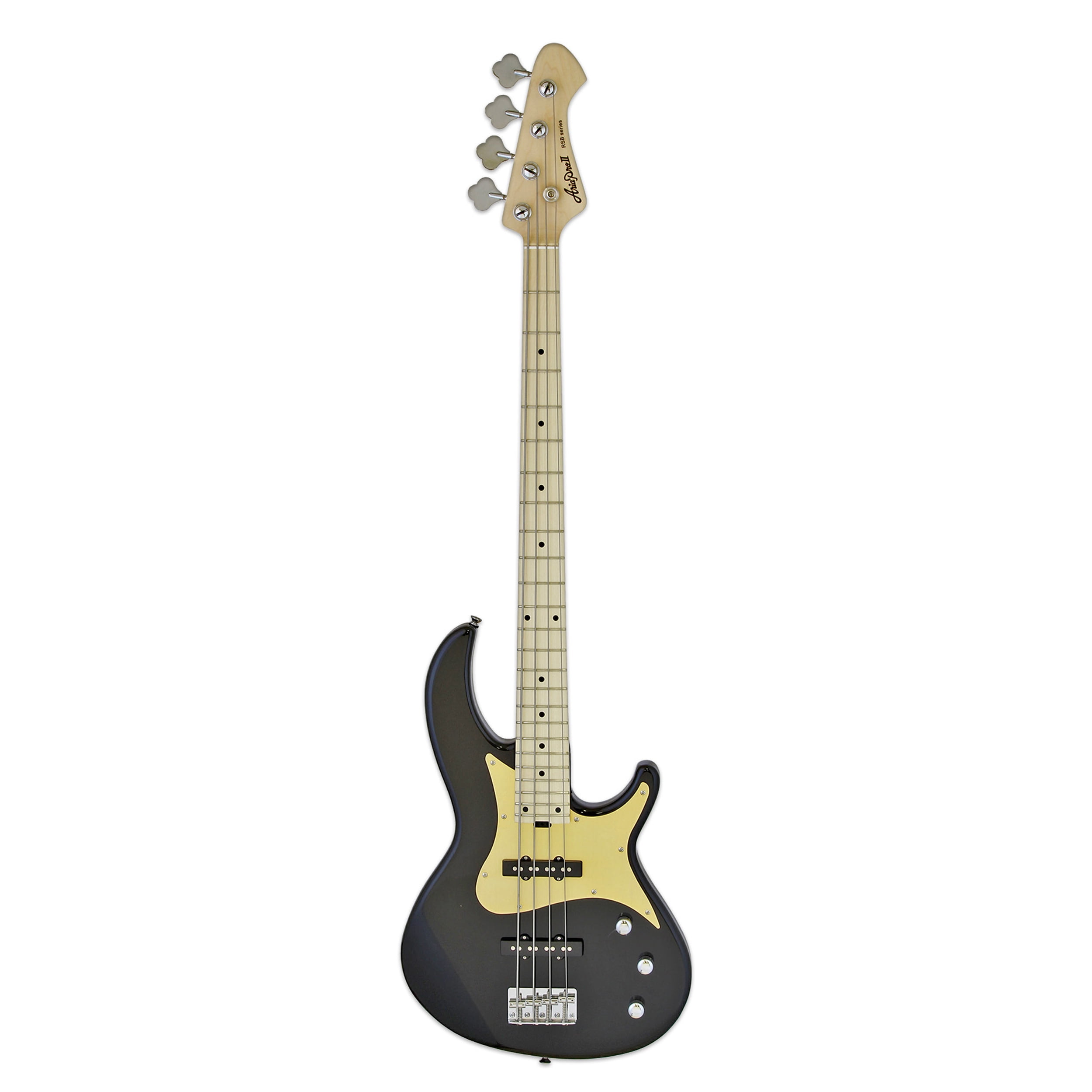 Aria Pro II Electric Bass Guitar Black - Walmart.com