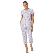 The Pioneer Woman Satin Notch Collar Top and Cropped Pants Pajama Set ...