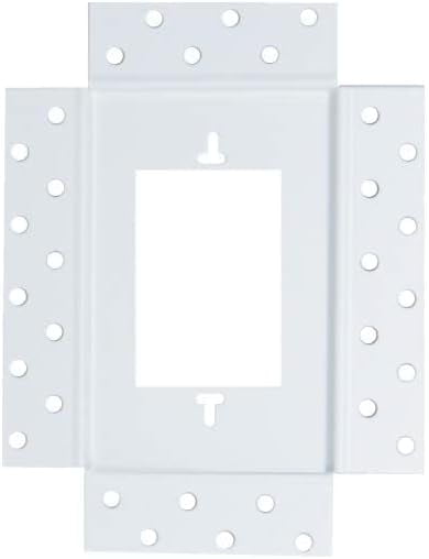 Aria Vent Drywall Receptacle Mount, Satin White (1 Gang) - Walmart.com