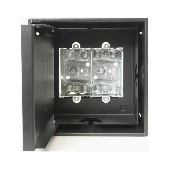 Aria Vent Flush No-See Receptacle Mount, Matte Black (2 Gang) - Walmart.com