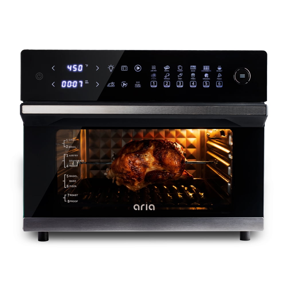 Aria Wave 36 Qt. Air Fryer Oven with Accessories and 6 Heating Elements ...