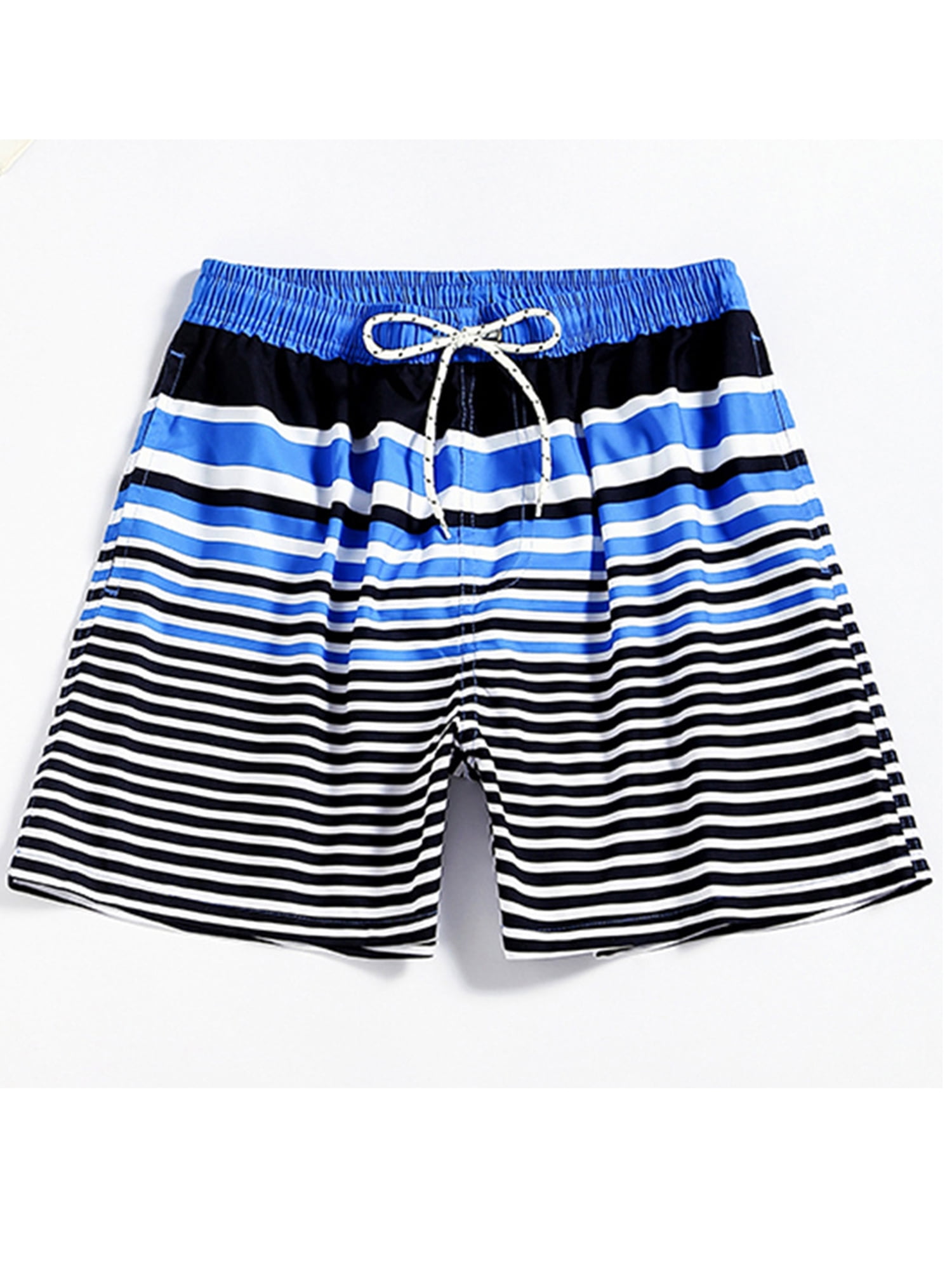 Arialuna Mens High Waisted Boardshorts Drawstring Front Swi Shorts ...
