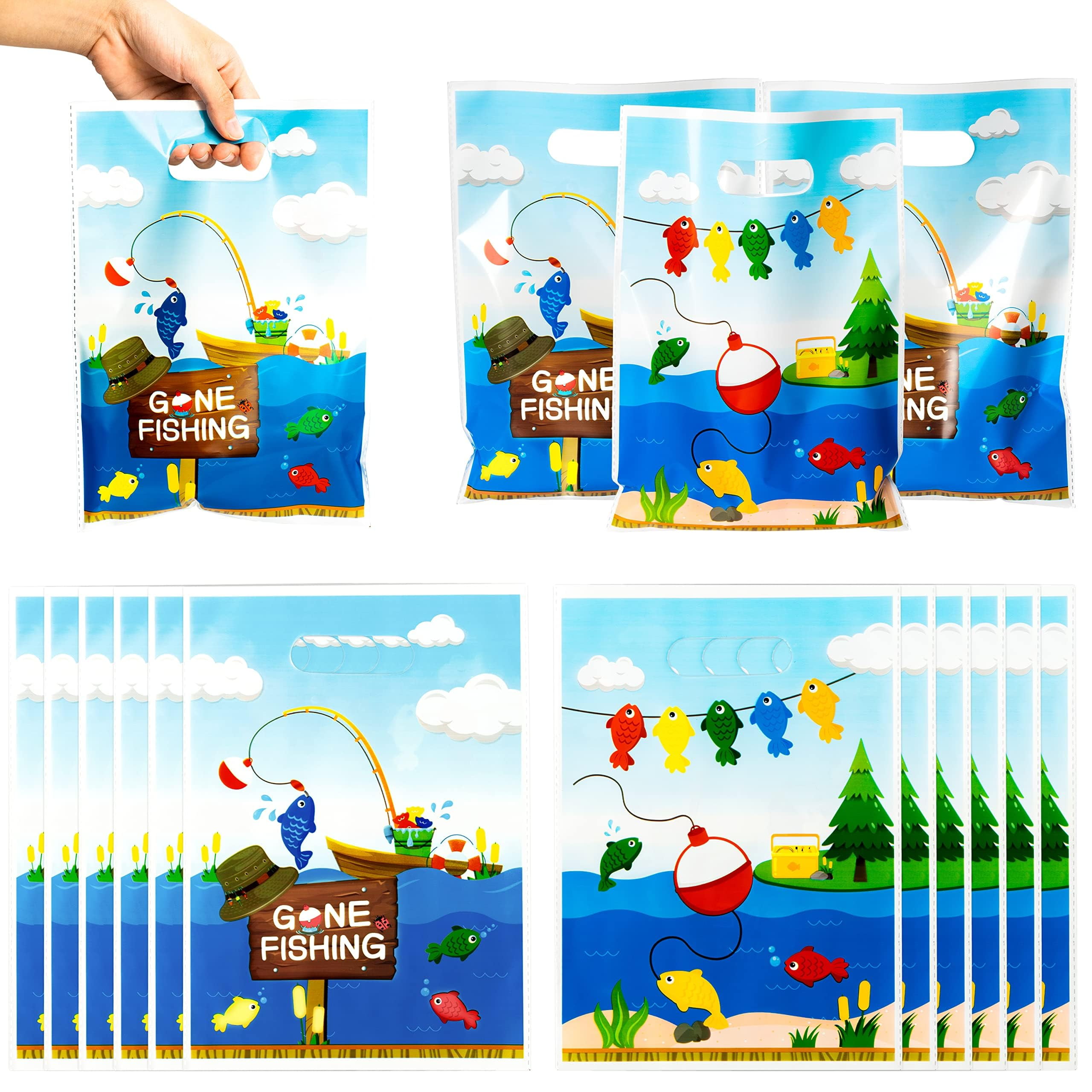 ArianQicult 50Pcs Little Fisherman IFF17 1st Birthday Party Bags Gone ...