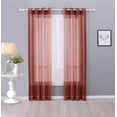 Ariana 2 Piece Sheer Voile Fully Stitched Window Panel Curtain Drape ...