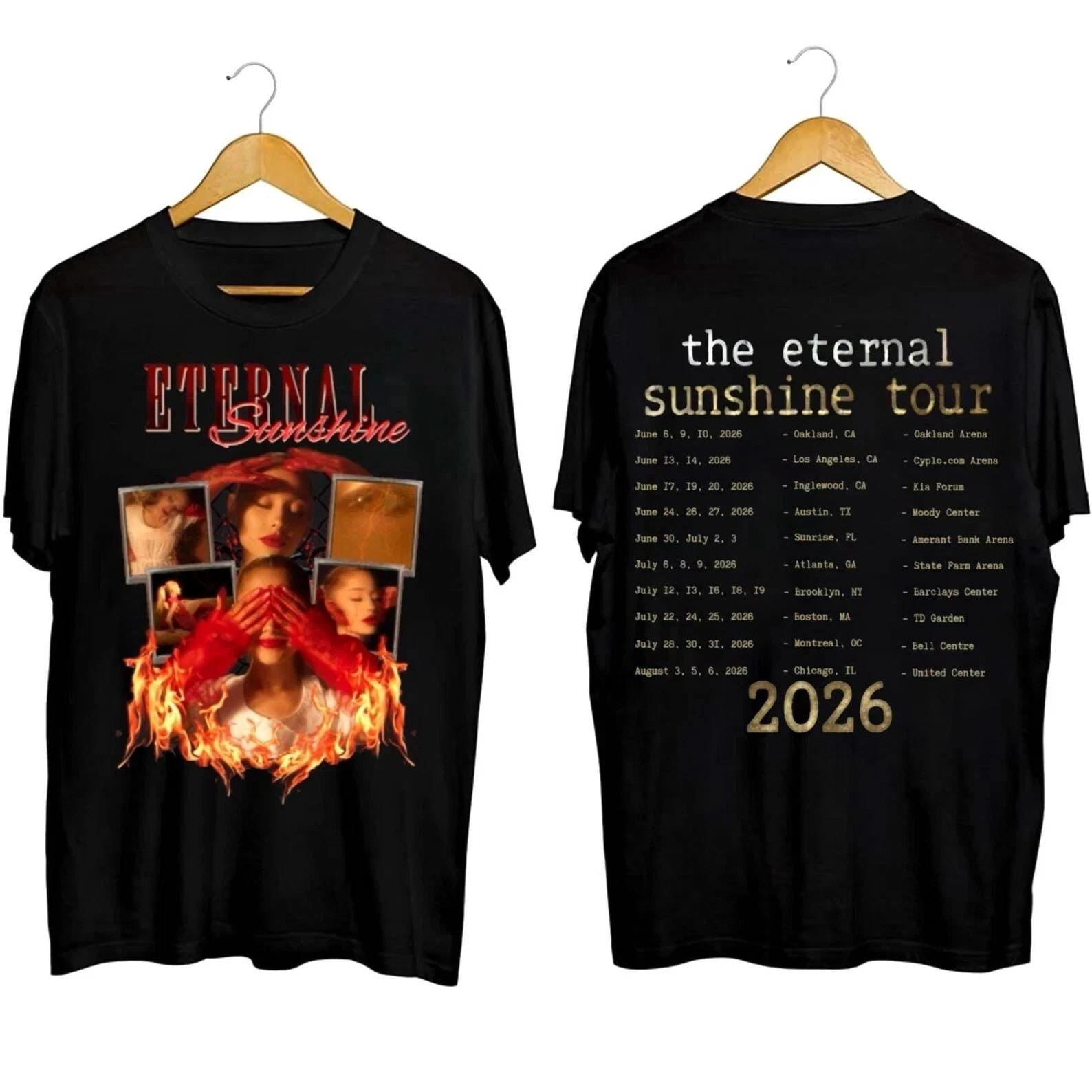 Ariana Grande Concert T-Shirt Eternal Sunshine Tour 2026 T-Shirt ...
