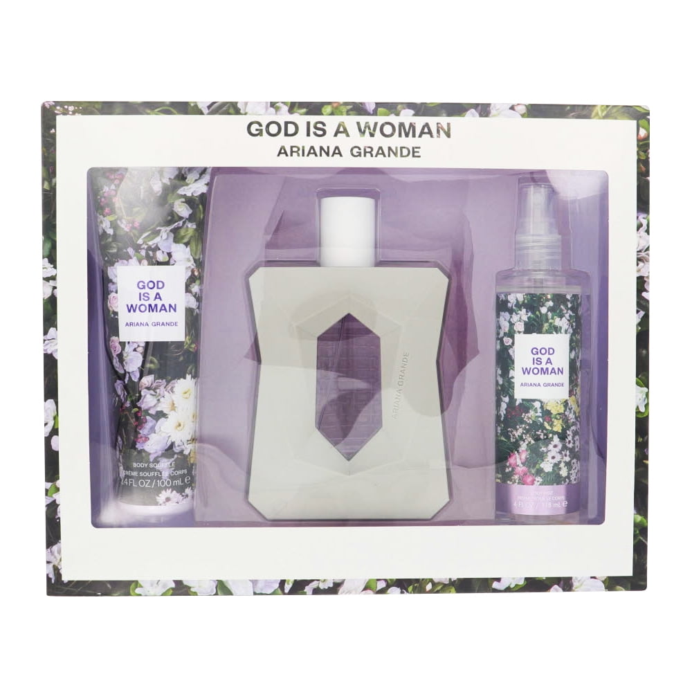 Ariana Grande 3 Pc Perfume Set - 3.4oz EDP Spray, 4oz Body Mist, 3.4oz ...
