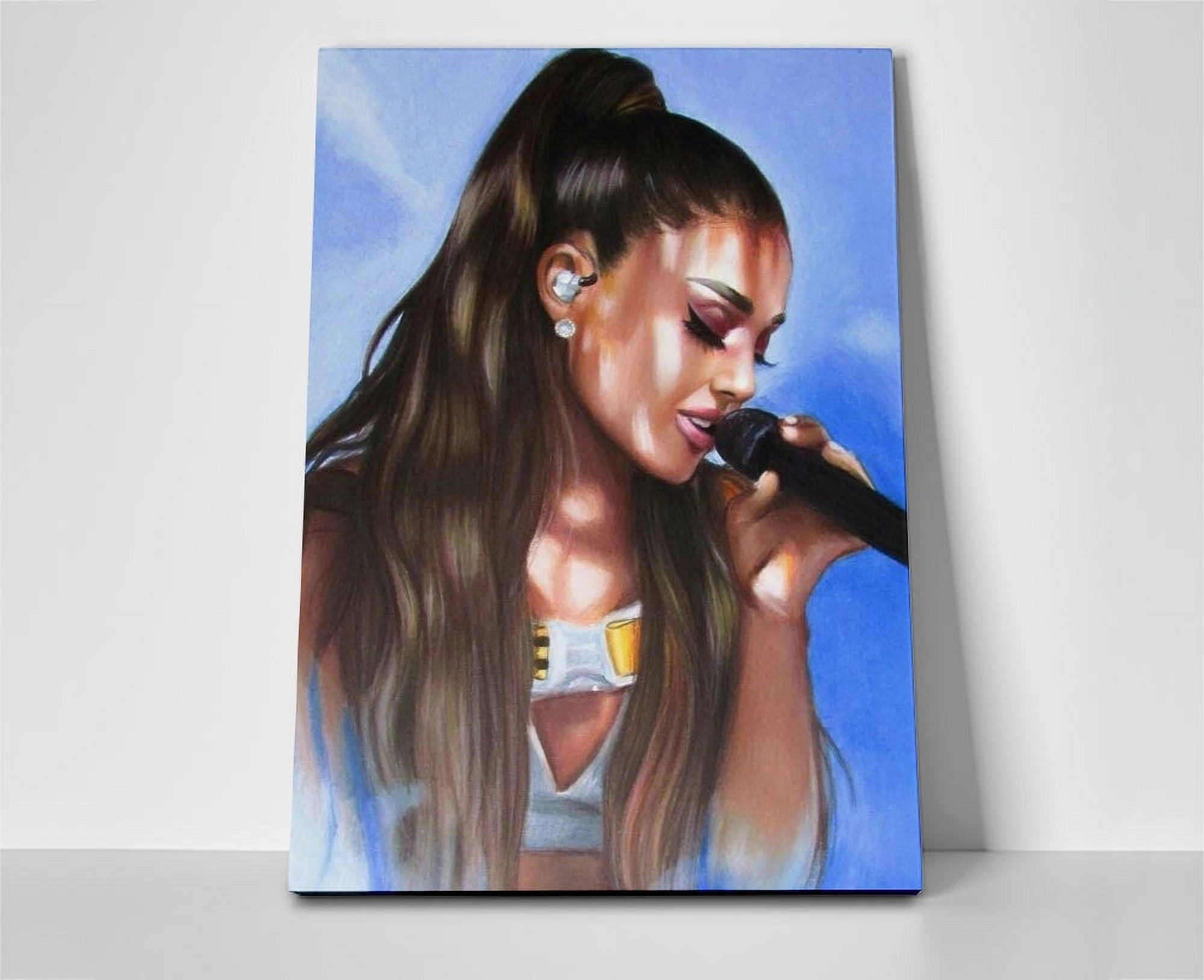 Ariana Grande Painting Poster or Wrapped Canvas - Walmart.com