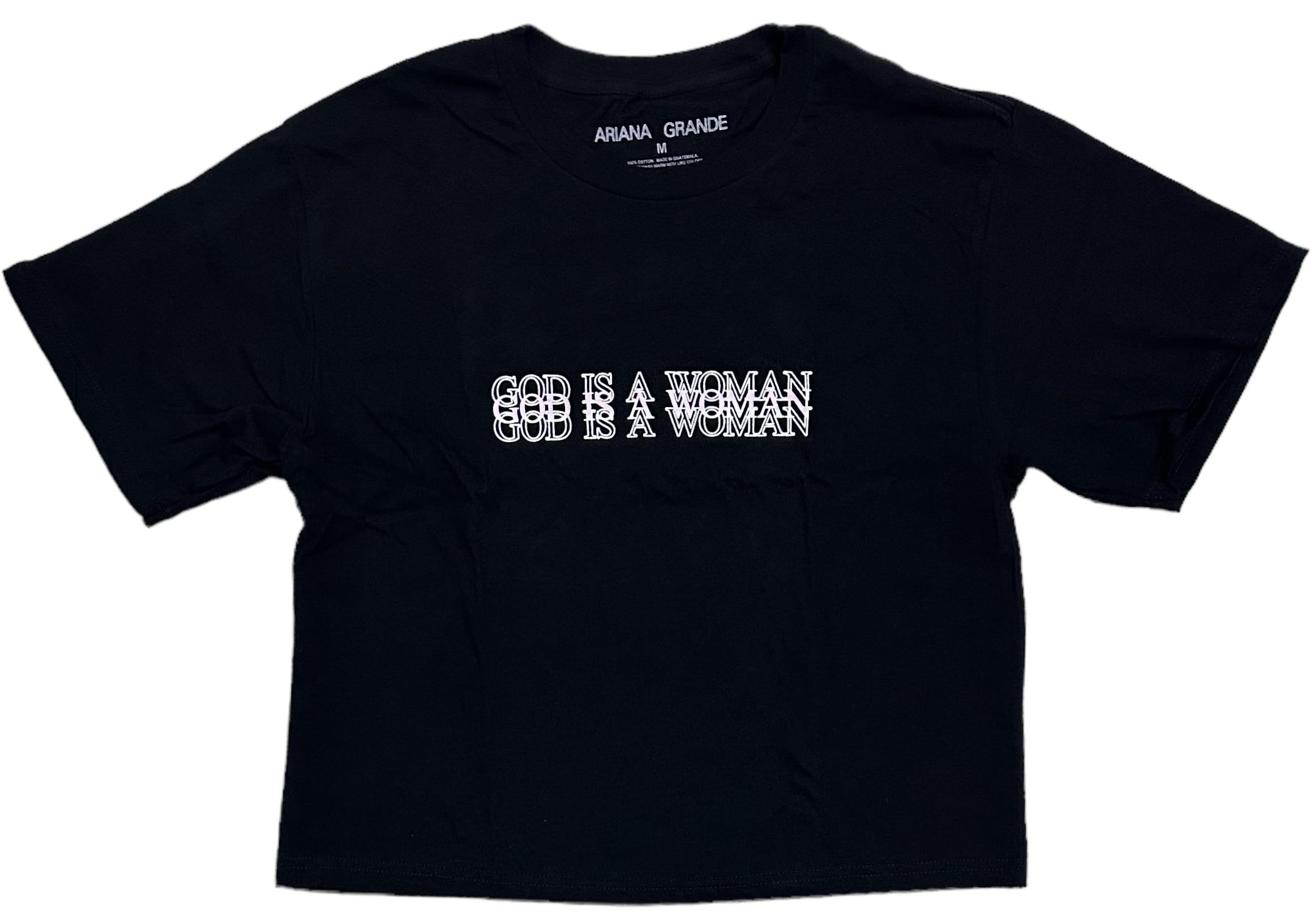 Ariana Grande Women's Official Merchandise God Is A Women Cropped Tee T ...