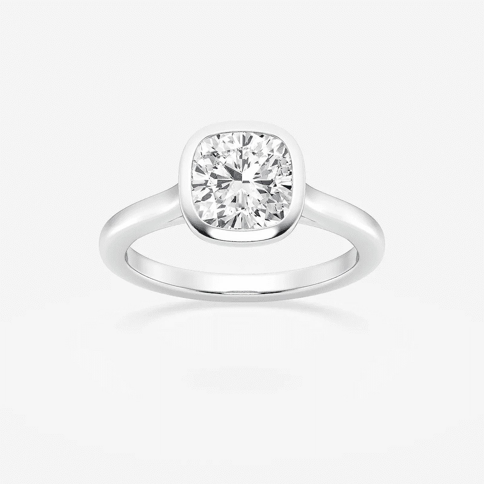 Ariana Jewel 1.4 Ct Cushion Cut Lab Created Diamond Ring - 14k White ...