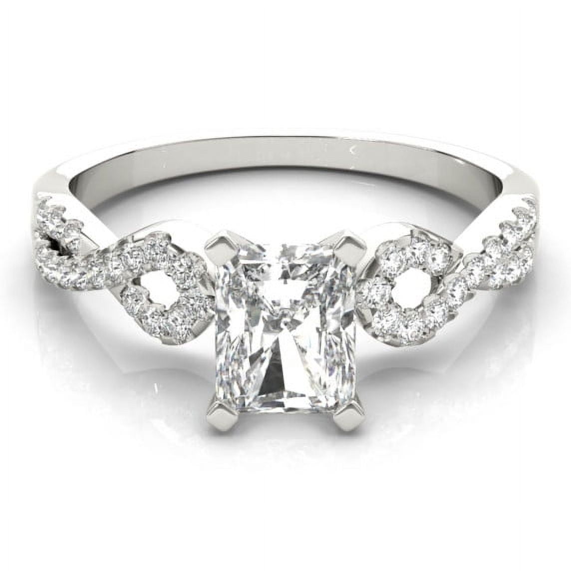 Ariana Jewel 1.7 Ct Radiant Cut Eternity Infinity Twisted Criss Cross ...