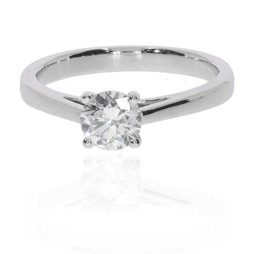 Ariana Jewel 1.7 Ct Round Cut Diamond Ring - 14k White Gold Plated ...