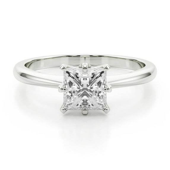 Ariana Jewel 1.74 Ct Princess Cut Solitaire Diamond Engagement Rings ...