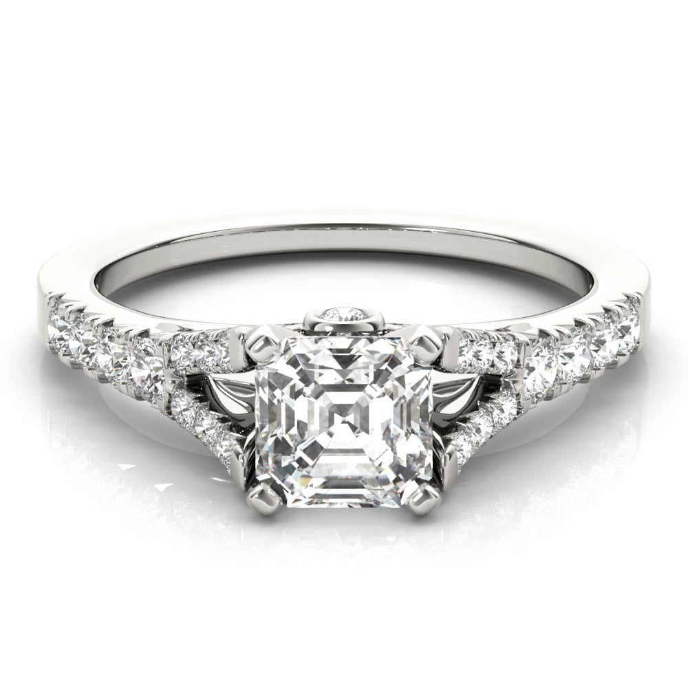 Ariana Jewel 1.8 Ct Excellent Asscher Cut Hidden Diamond Ring - Split ...