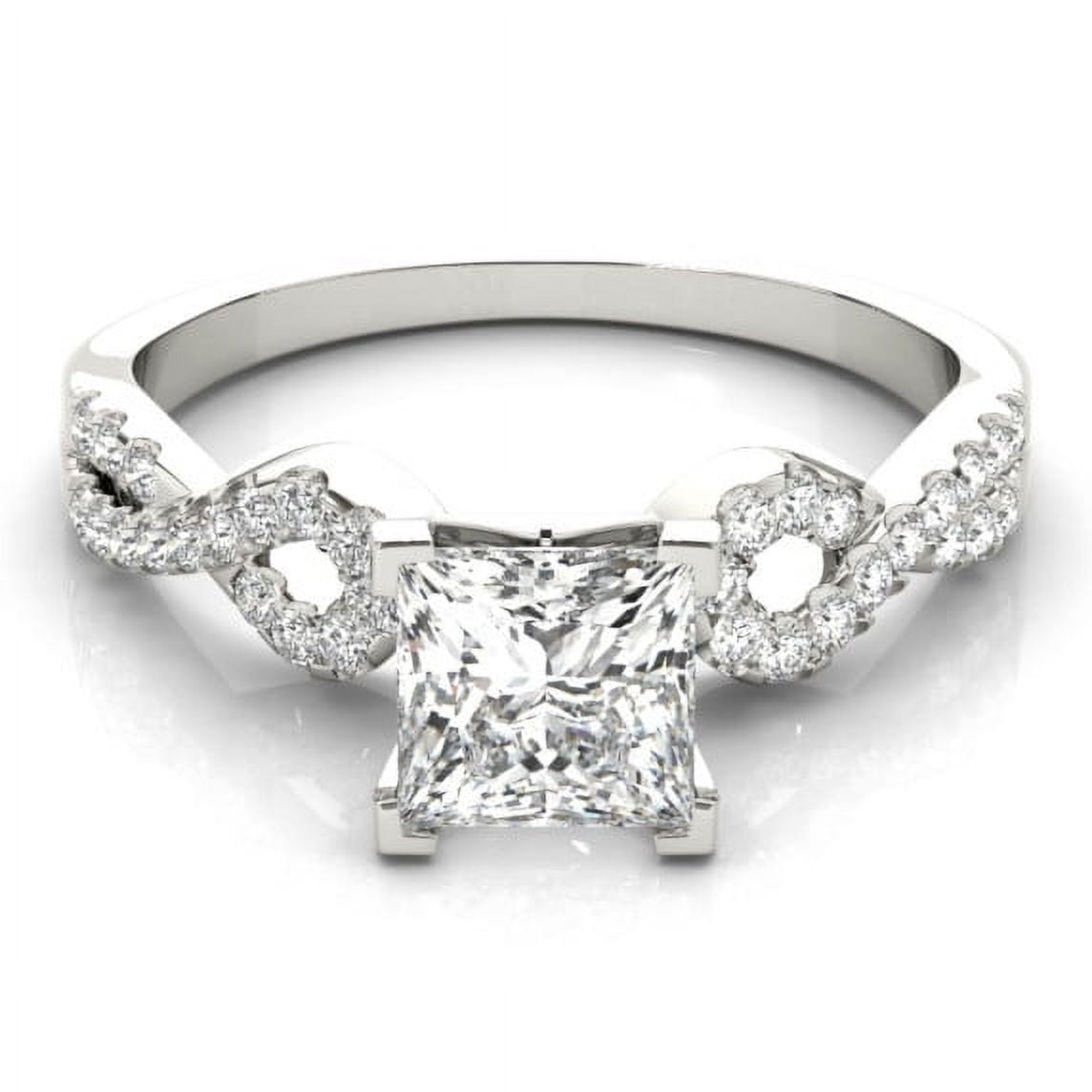 Ariana Jewel 1.8 Ct Princess Cut Eternity Infinity Twisted Criss Cross ...