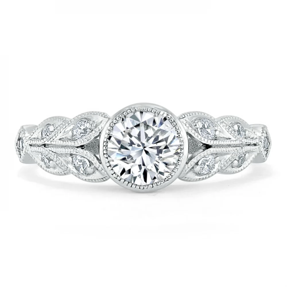 Ariana Jewel 1.8 Ct Round Diamond Ring - 14k White Gold Plated Jewelry - Solitaire Silver ...