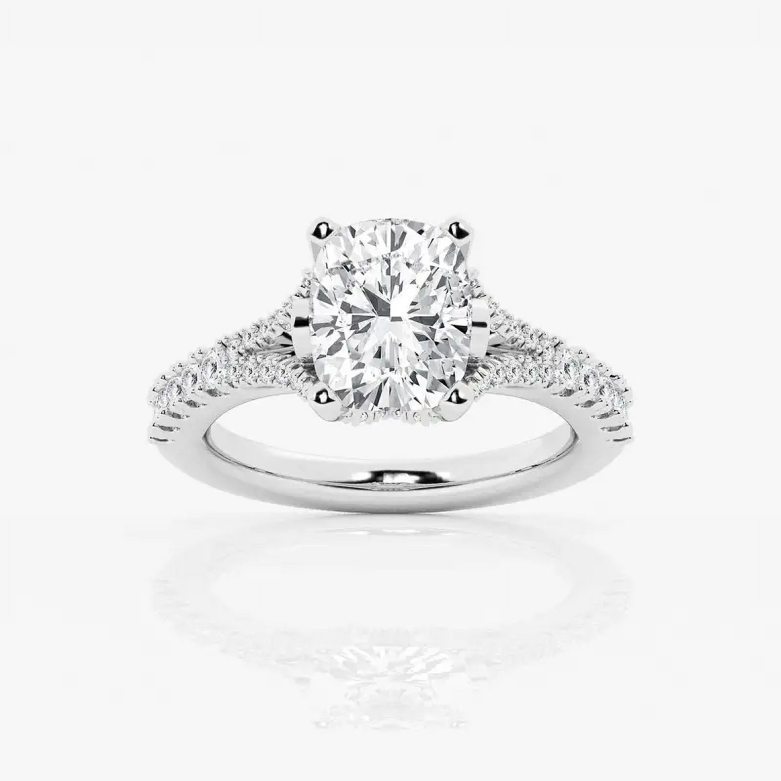 Ariana Jewel 1.9 Ct Cushion Cut Diamond Engagement Ring for Women - Lab ...