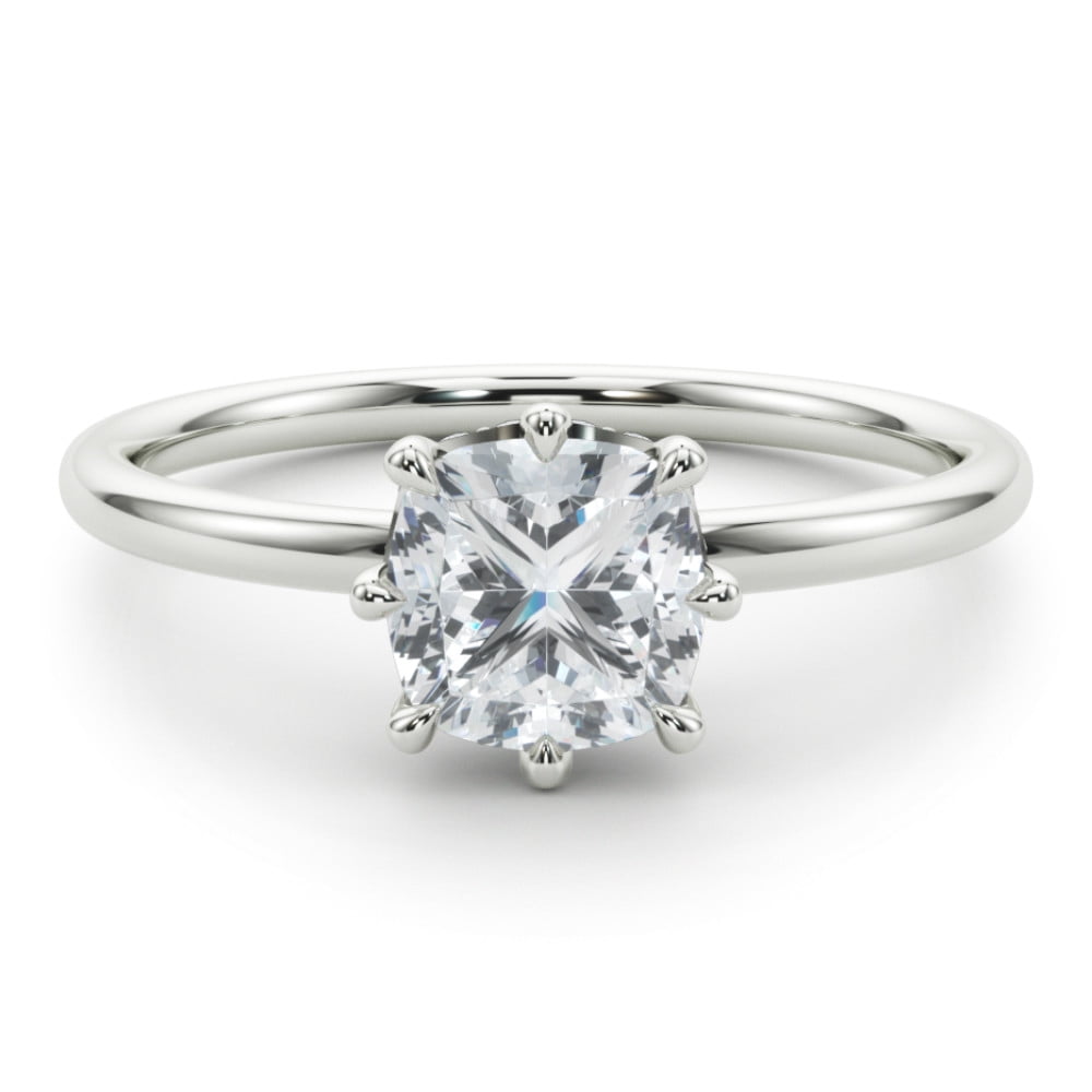 Ariana Jewel 1.9 Ct Cushion Cut Hidden Double Halo Diamond Ring for ...