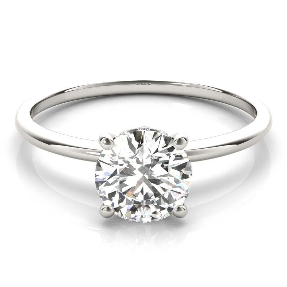 Ariana Jewel 1.9 Ct Lab-Created Round Cut Solitaire Diamond Rings - 14K ...