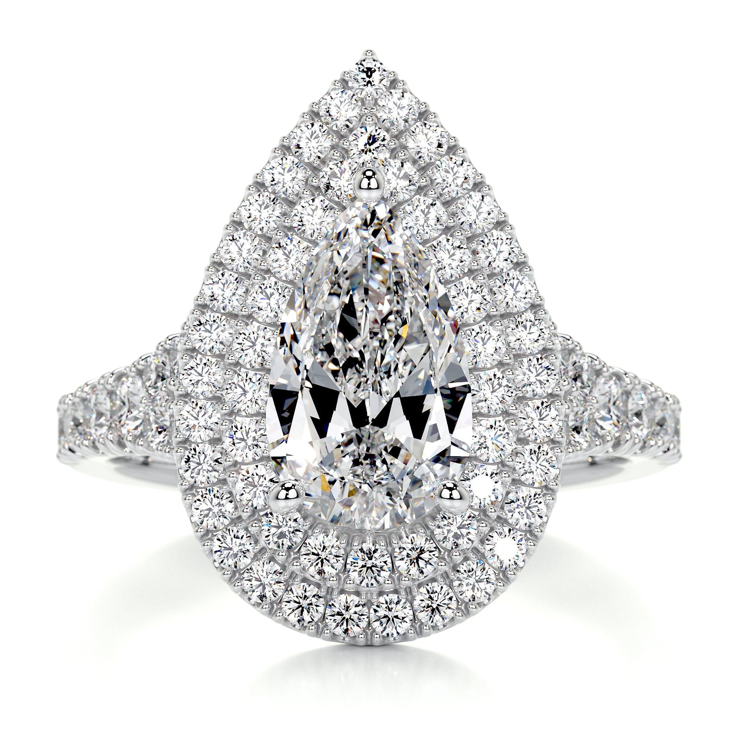 Ariana Jewel 1.9 Ct Pear Cut Diamond Engagement Ring - Lab-Created ...