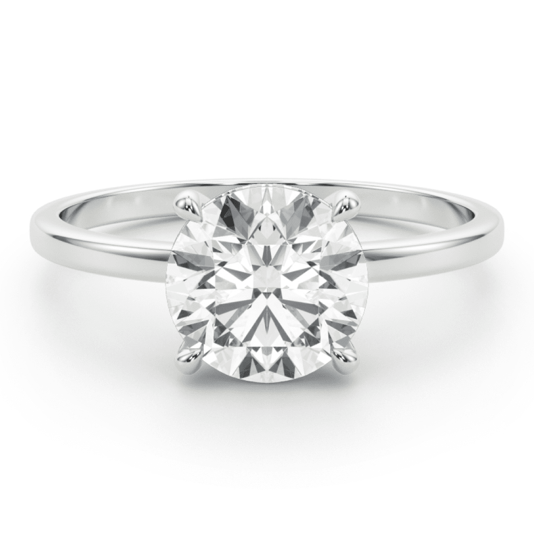 Ariana Jewel 1.93 Ct Round Cut Solitaire Diamond Ring - Elegant ...