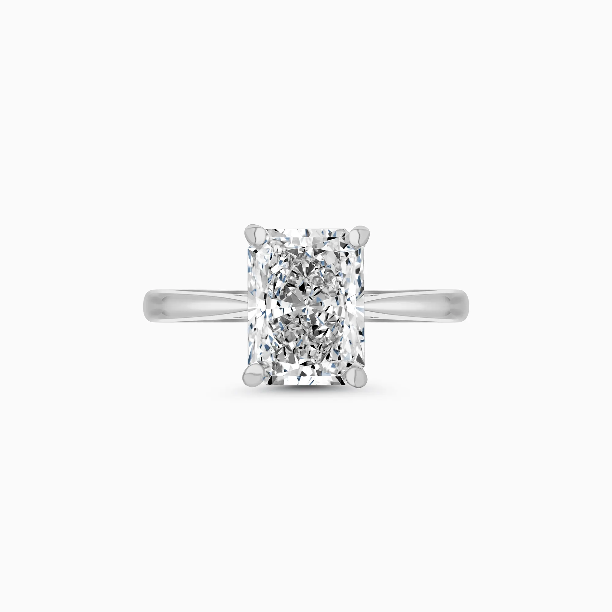 Ariana Jewel 14K White Gold Plated Solitaire Wedding Ring - 2.3 Ct ...