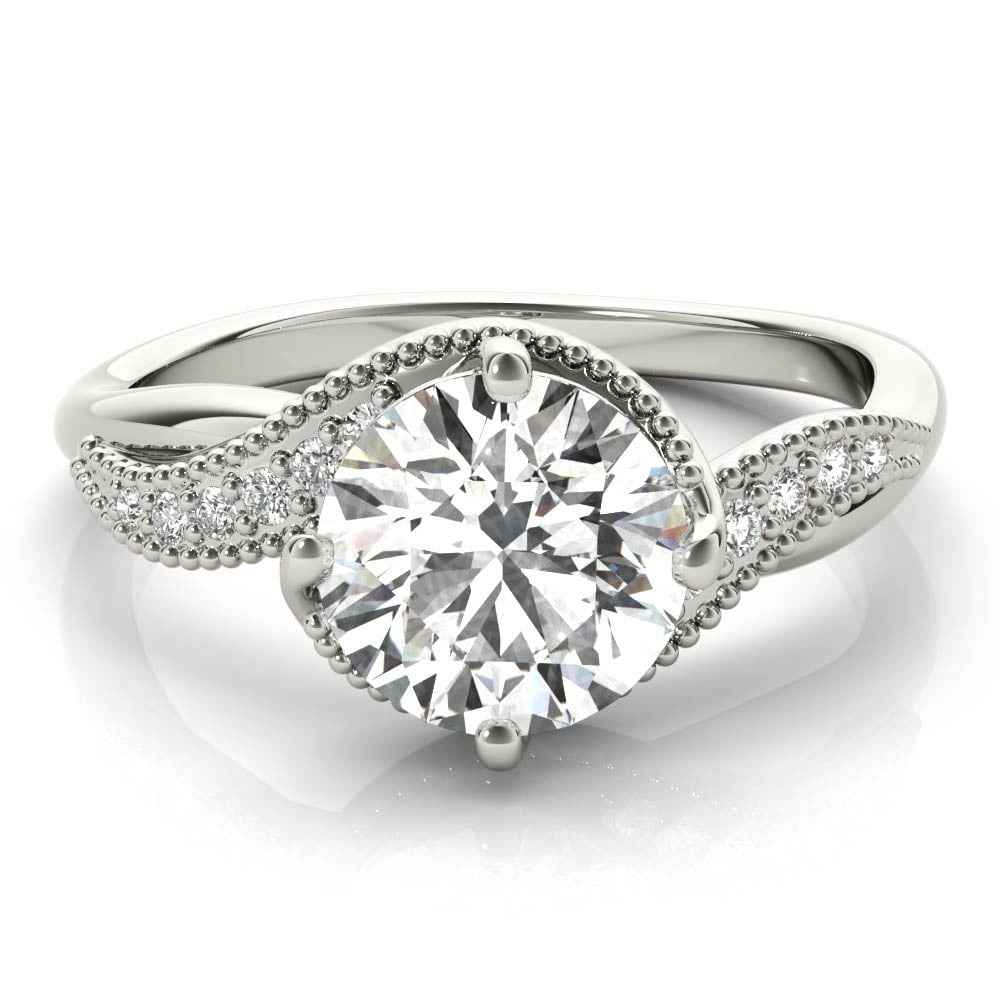 Ariana Jewel 2.1 Ct Brilliant Round Cut Diamond Ring - Lab-Created ...