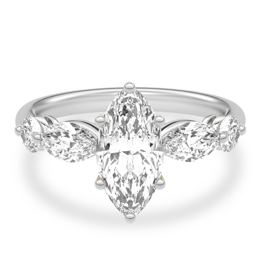 Ariana Jewel 2.1 Ct Marquise Cut Engagement Solitaire Ring for Women ...