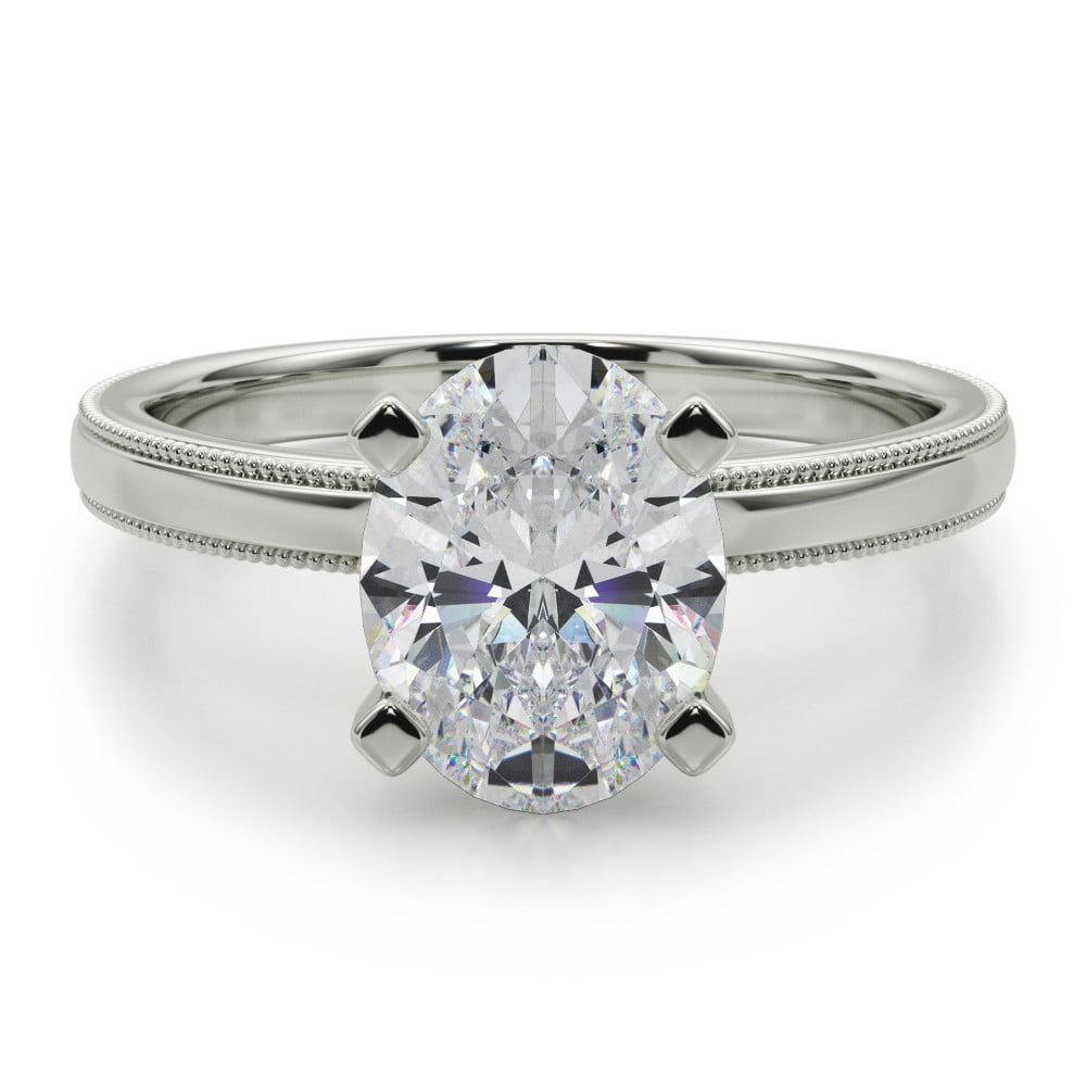 Ariana Jewel 2.1 Ct Oval Cut Roxanne Lab-Created Diamond Ring for Women ...