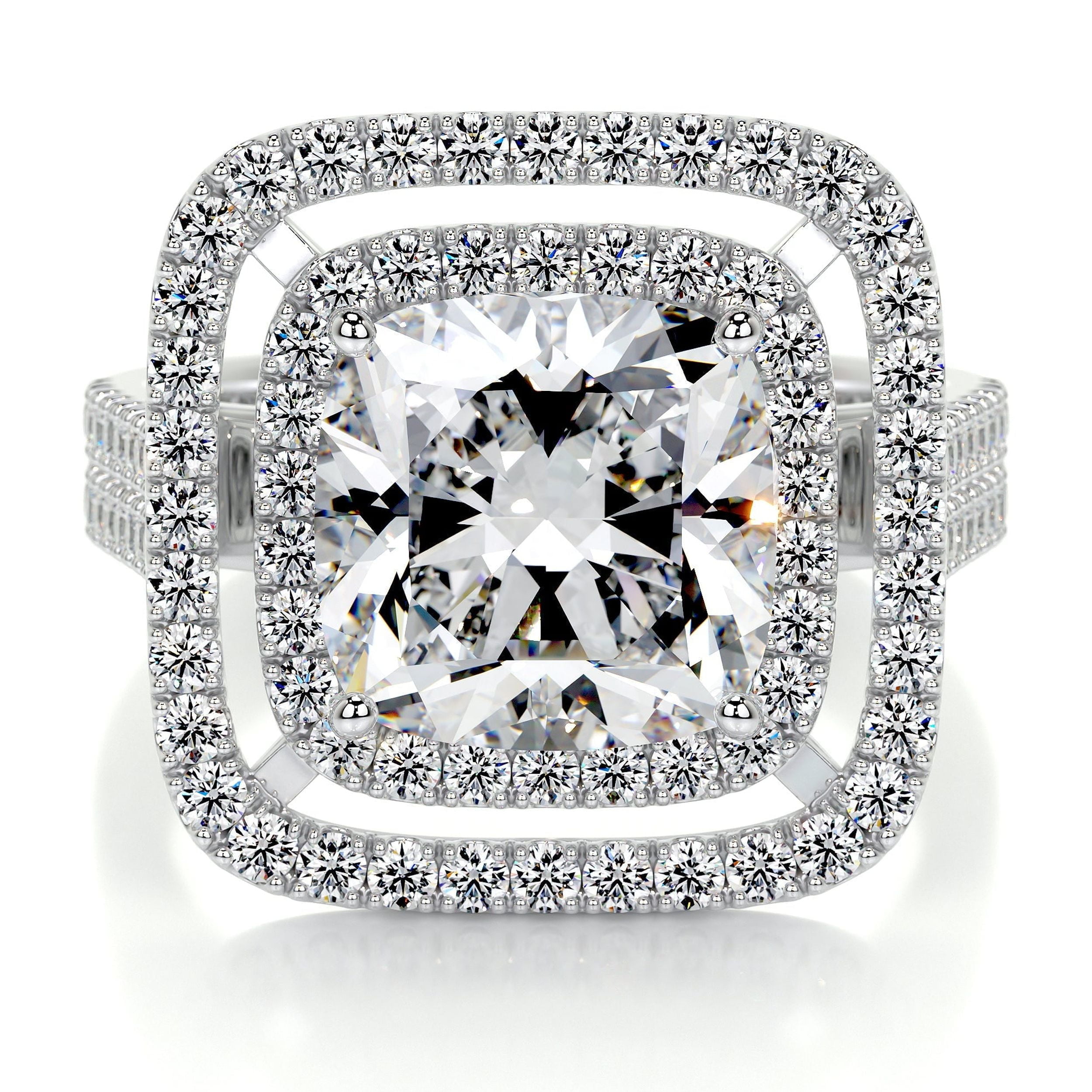 Ariana Jewel 2.2 Ct Cushion Cut Diamond Bridal Set - Lab-Created ...