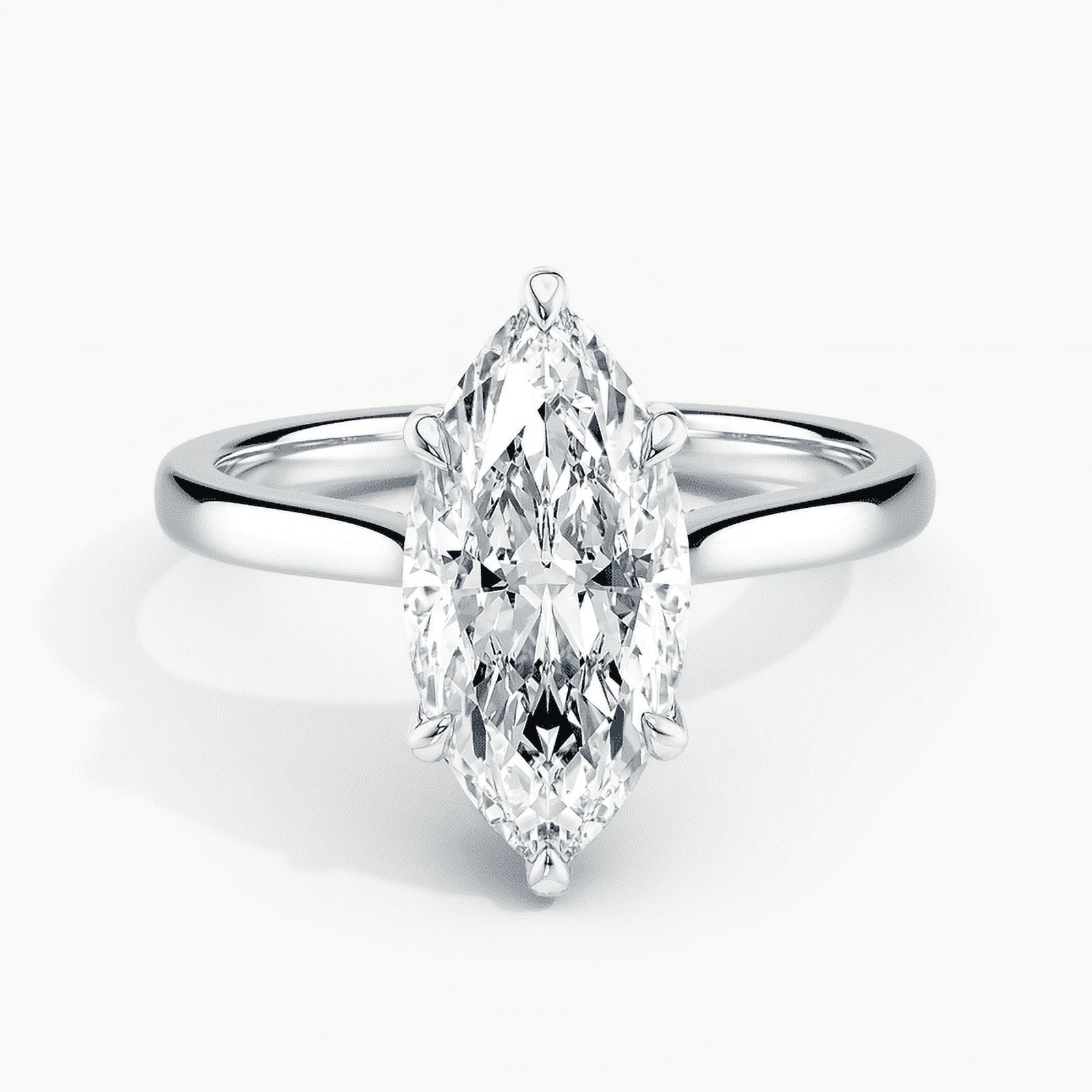 Ariana Jewel 2.2 Ct Marquise Cut Diamond Ring - 14K White Gold Plated Jewelry for Her - Elegant ...