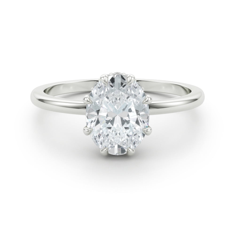 Ariana Jewel 2 Ct Oval Cut Diamond Ring for Women's - Hidden Double ...