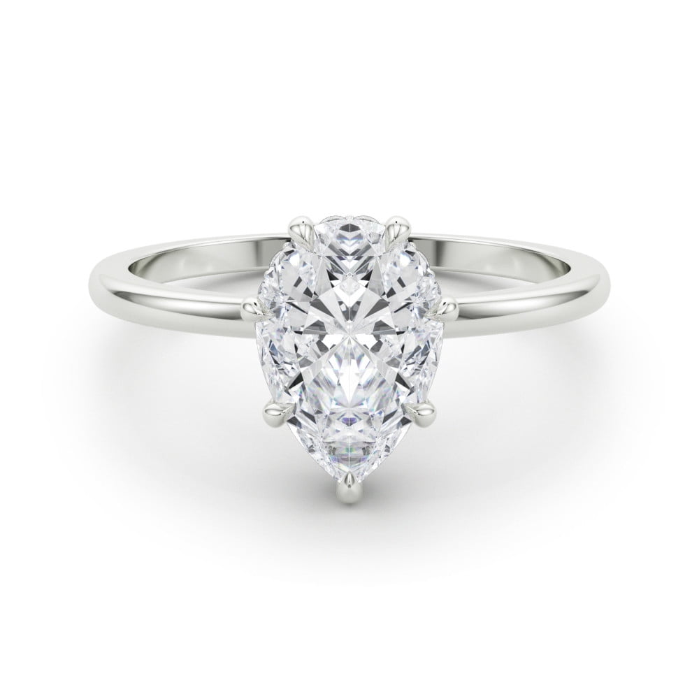 Ariana Jewel 2 Ct Oval Cut Hidden Double Halo Diamond Engagement Ring ...