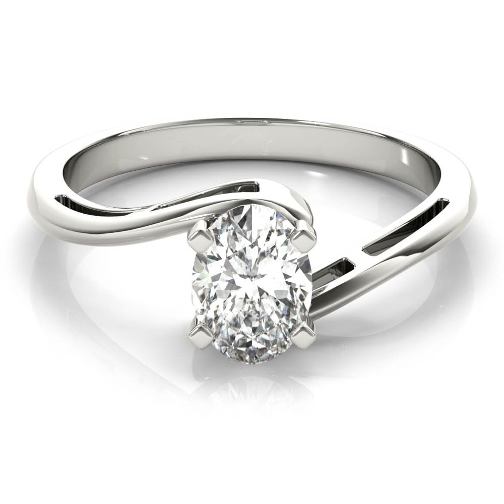 Ariana Jewel 2 Ct Oval Solitaire Diamond Ring for Her - Lab-Created ...